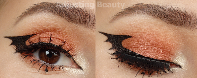 Cute Bat Halloween Makeup - Adjusting Beauty