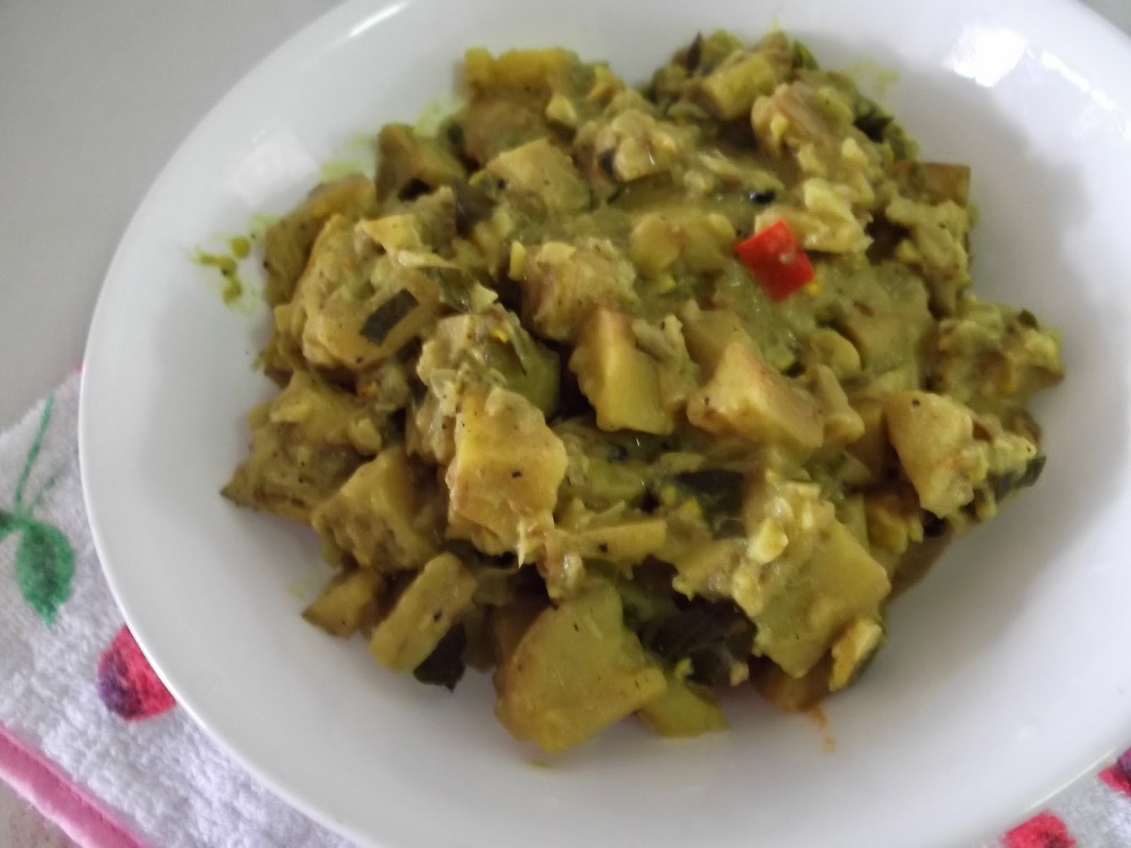 Simply Cooking and Health: Mild Plantain Curry