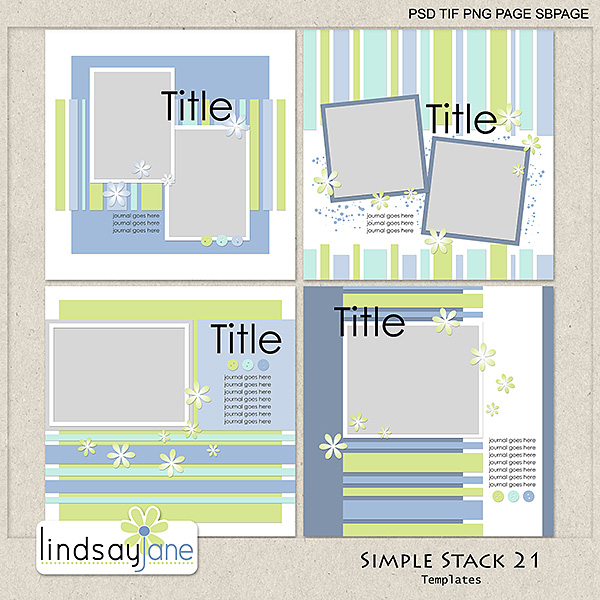 Lindsay Jane Designs: Simple Stack 21 Templates