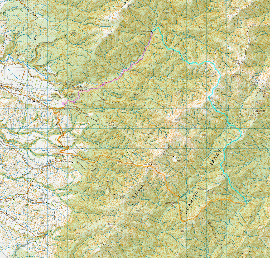 Tramping: Ruahine Forest Park Oroua Catchment