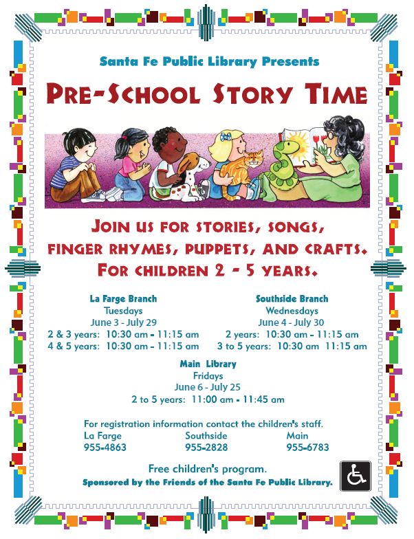 Icarus... the Santa Fe Public Library Blog: Pre-School Story Time ...