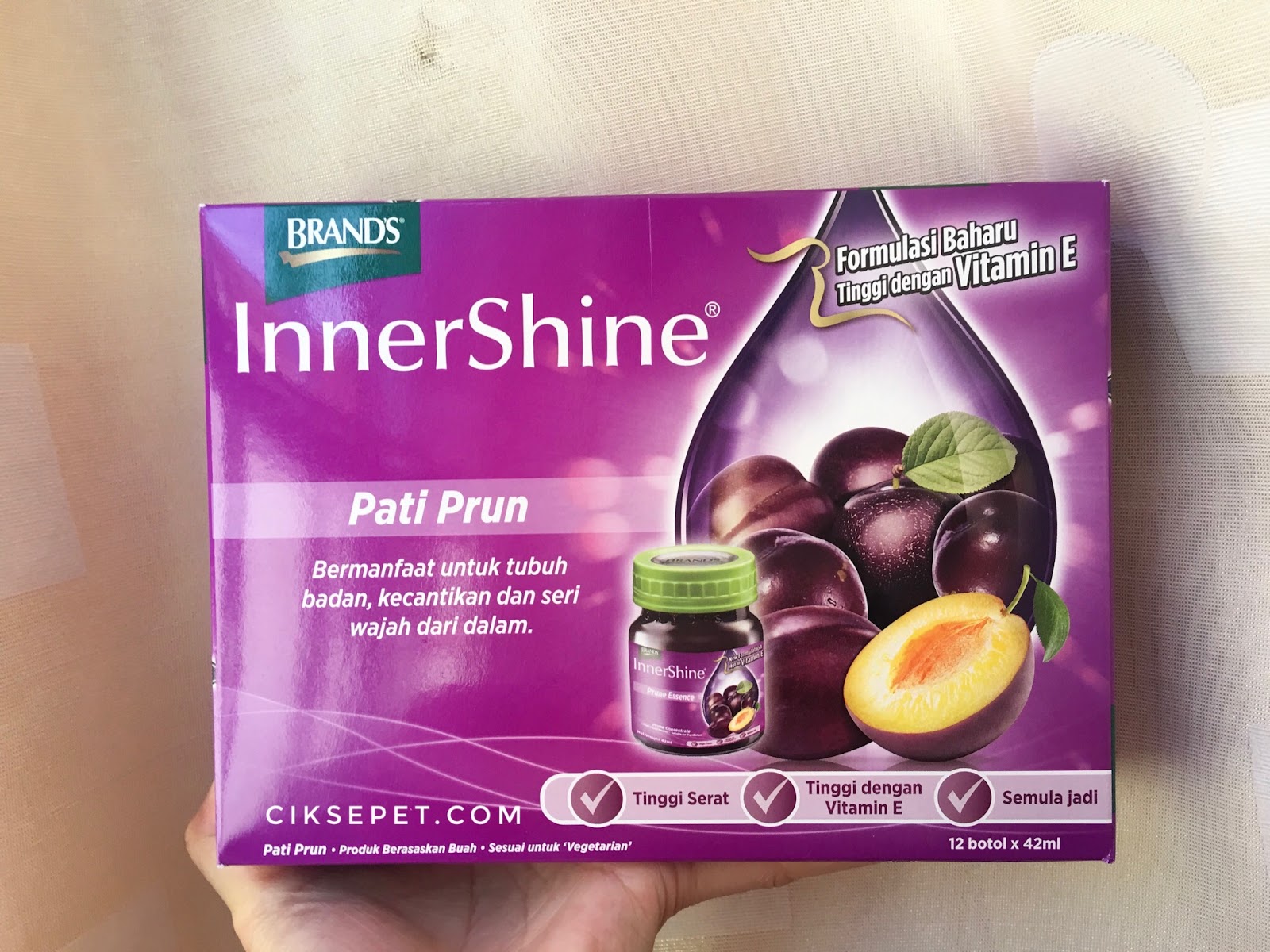 REVIEW InnerShine Prune Essence - BRAND'S | Kecantikan Dari Dalam ...
