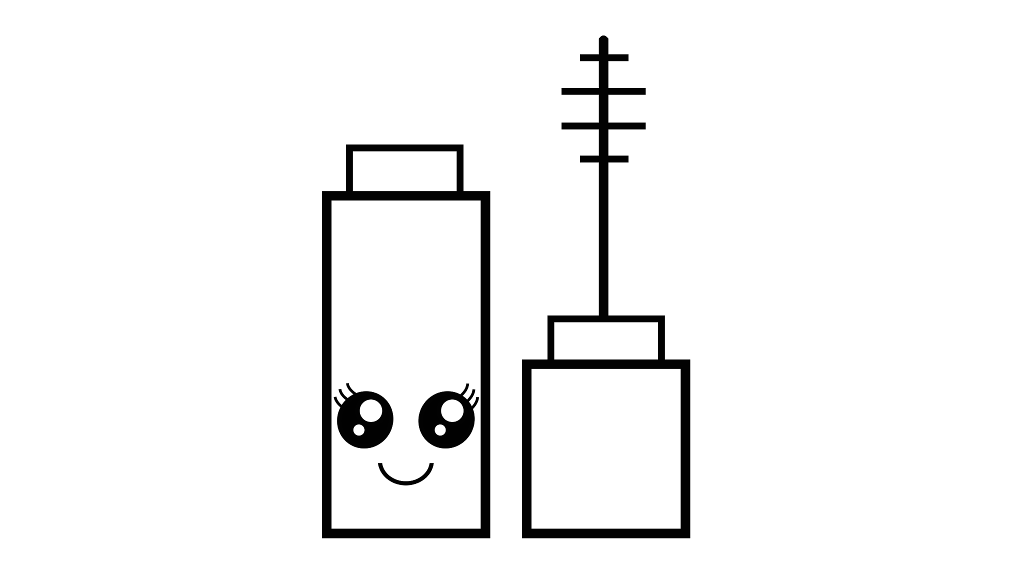 HOW TO DRAW CUTE MASCARA, STEP BY STEP