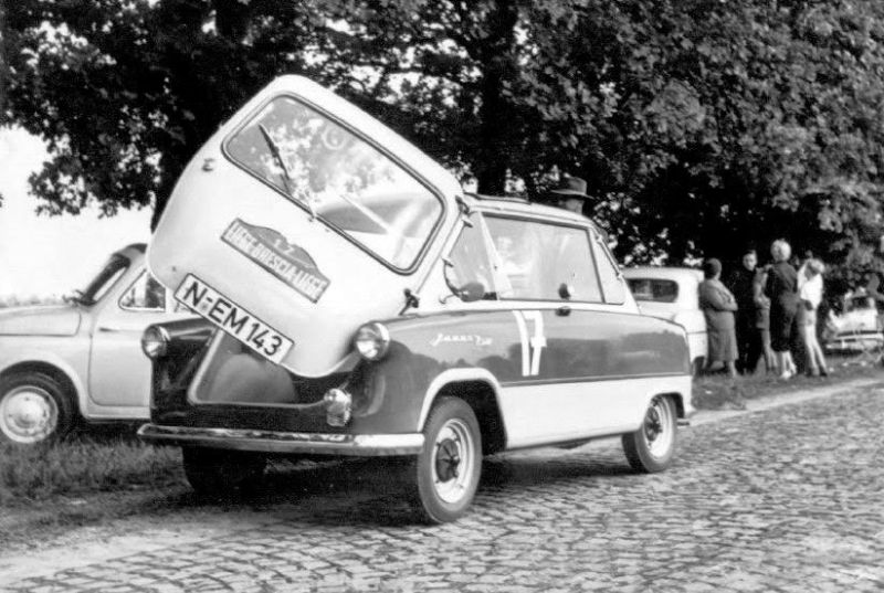 Vintage Photos of Two-Faced German Microcar Zündapp Janus From the Late ...