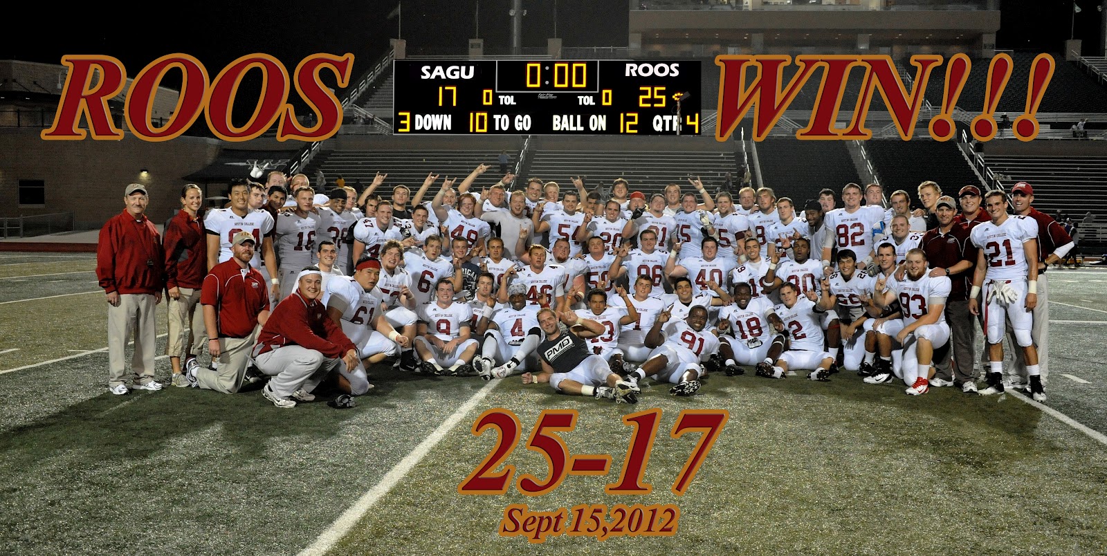 AUSTIN COLLEGE FOOTBALL: Roos Earn First Win of the Year in Waxahachie!!!!