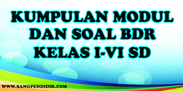 KUMPULAN MODUL DAN SOAL BDR SEMUA JENJANG (KELAS I-VI) SD - Sang Pendidik