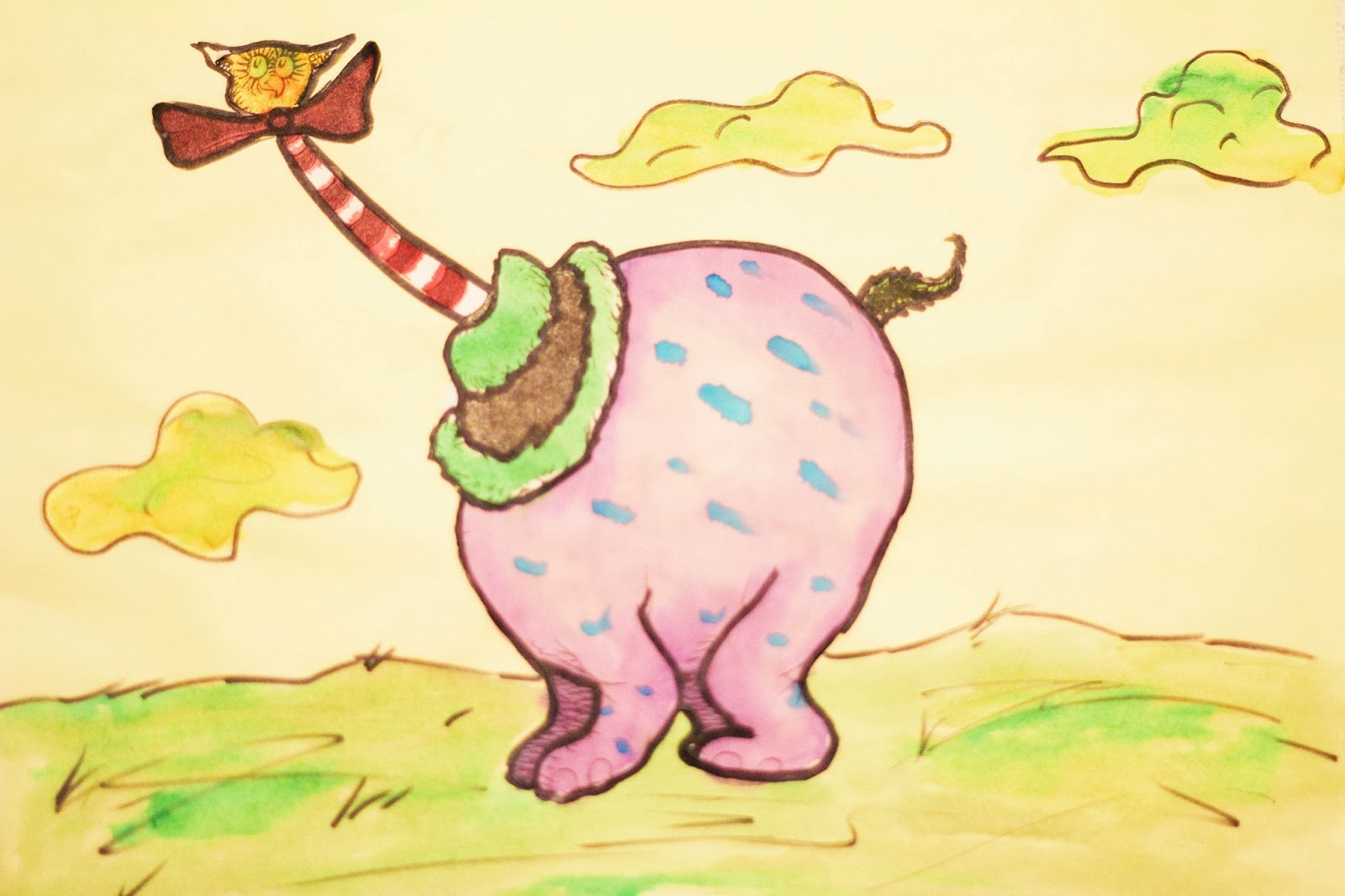 Who's Who and Who's New: Dr. Seuss Style Creature Collage