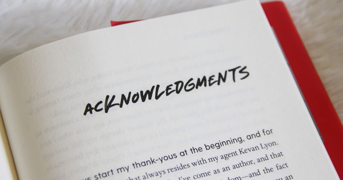 Features | 3 Reasons I Read Novel Acknowledgements (and a bonus ...