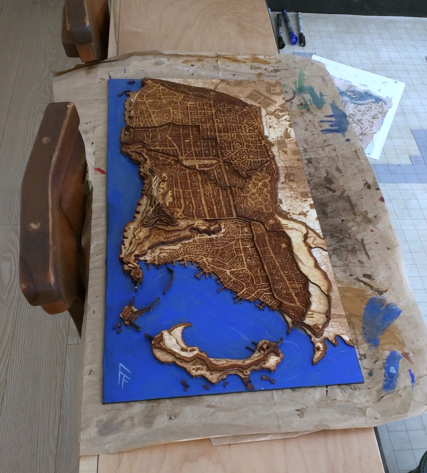 Foster Leathercraft: Map, Waterdeep Topography