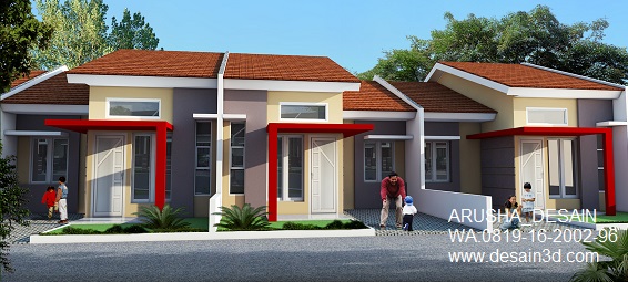 Desain Perumahan Minimalis Modern Type 60/75 - ARUSHA DESIGNER