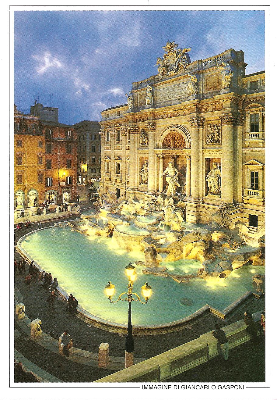MY POSTCARD-PAGE: ITALY ~Rome - Fountain of Trevi