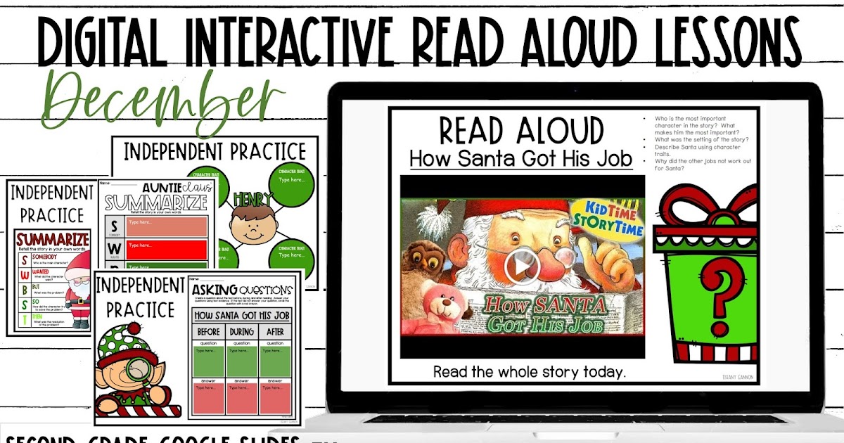 Second Grade Digital December Interactive Read Aloud Lesson | The ...