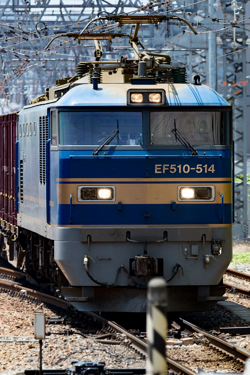 2080レ EF510-514 尼崎駅