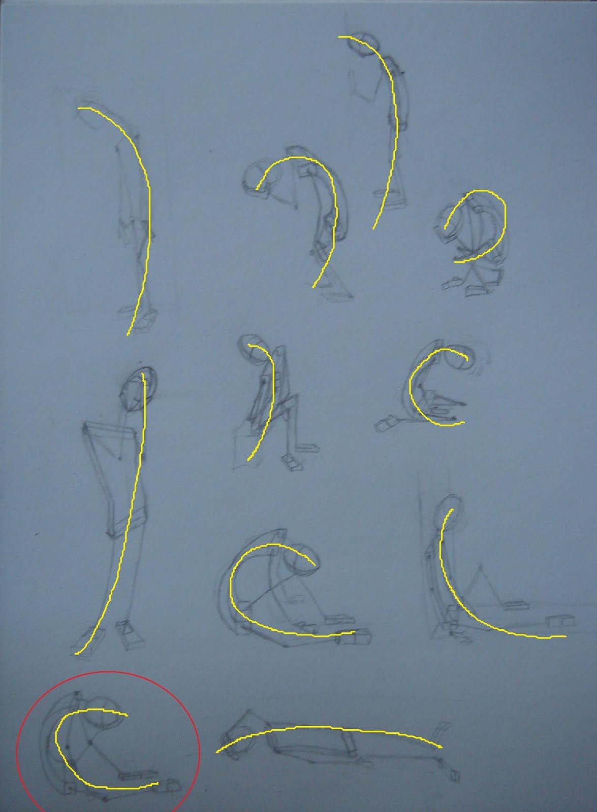 The Animation School Bus: Posing: Line of action, Negative Space and ...