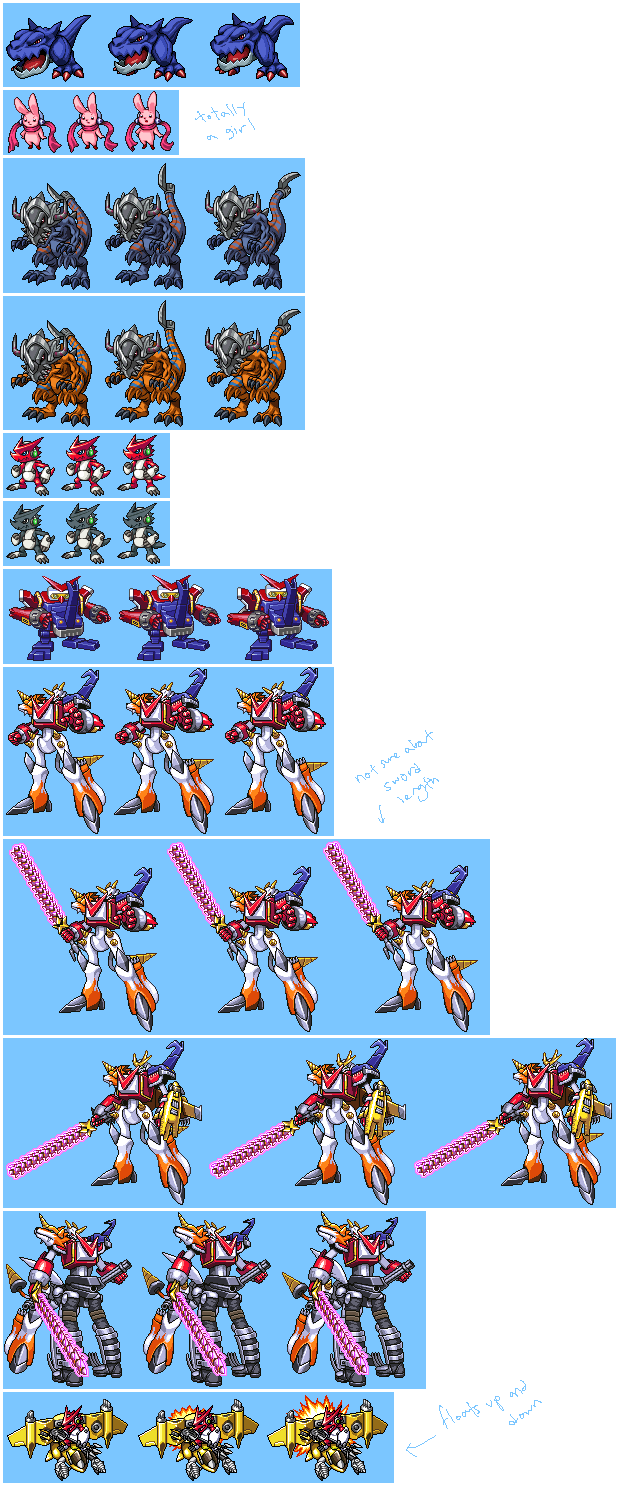 digimon strike: sprites digimon da nova temporada