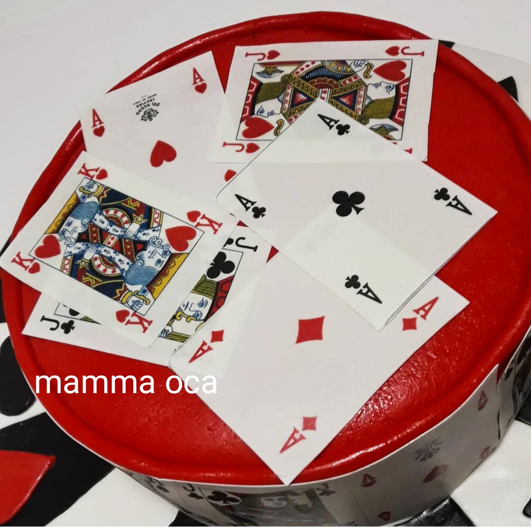 il cuore della casa: la cucina: TORTA CARTE DA GIOCO FRANCESI