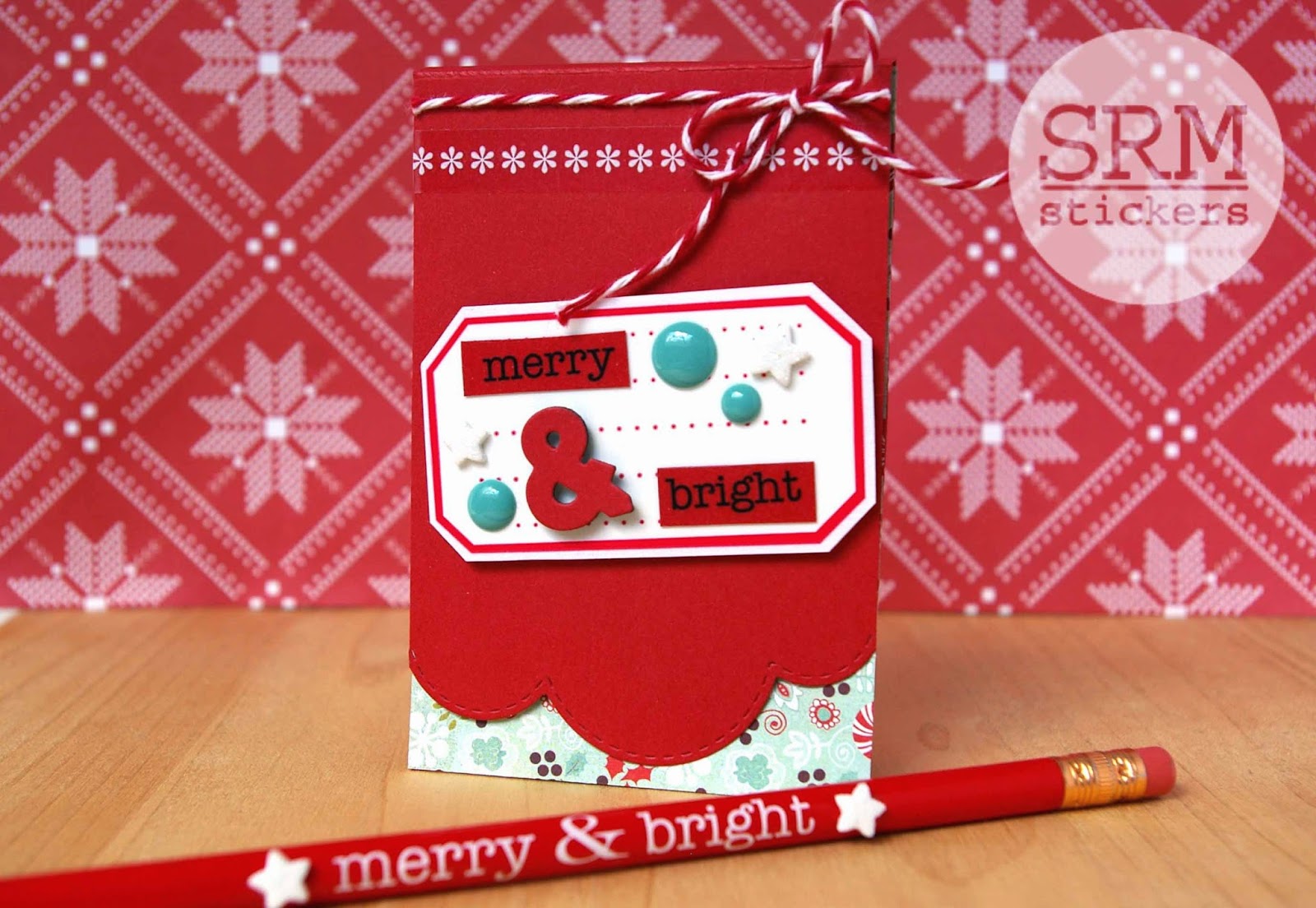 SRM Stickers: Merry & Bright Stocking Stuffer by Lorena