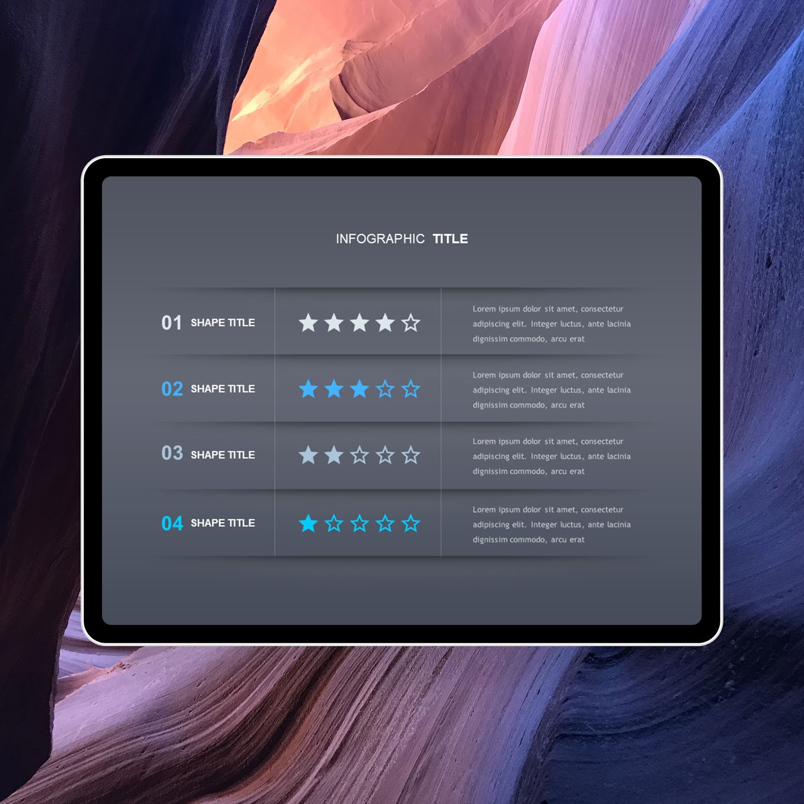 Star Rating Table PowerPoint Templates - PowerPoint Free