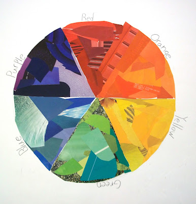 Monument Valley Regional Middle School Art Class: Color Wheel Collages ...