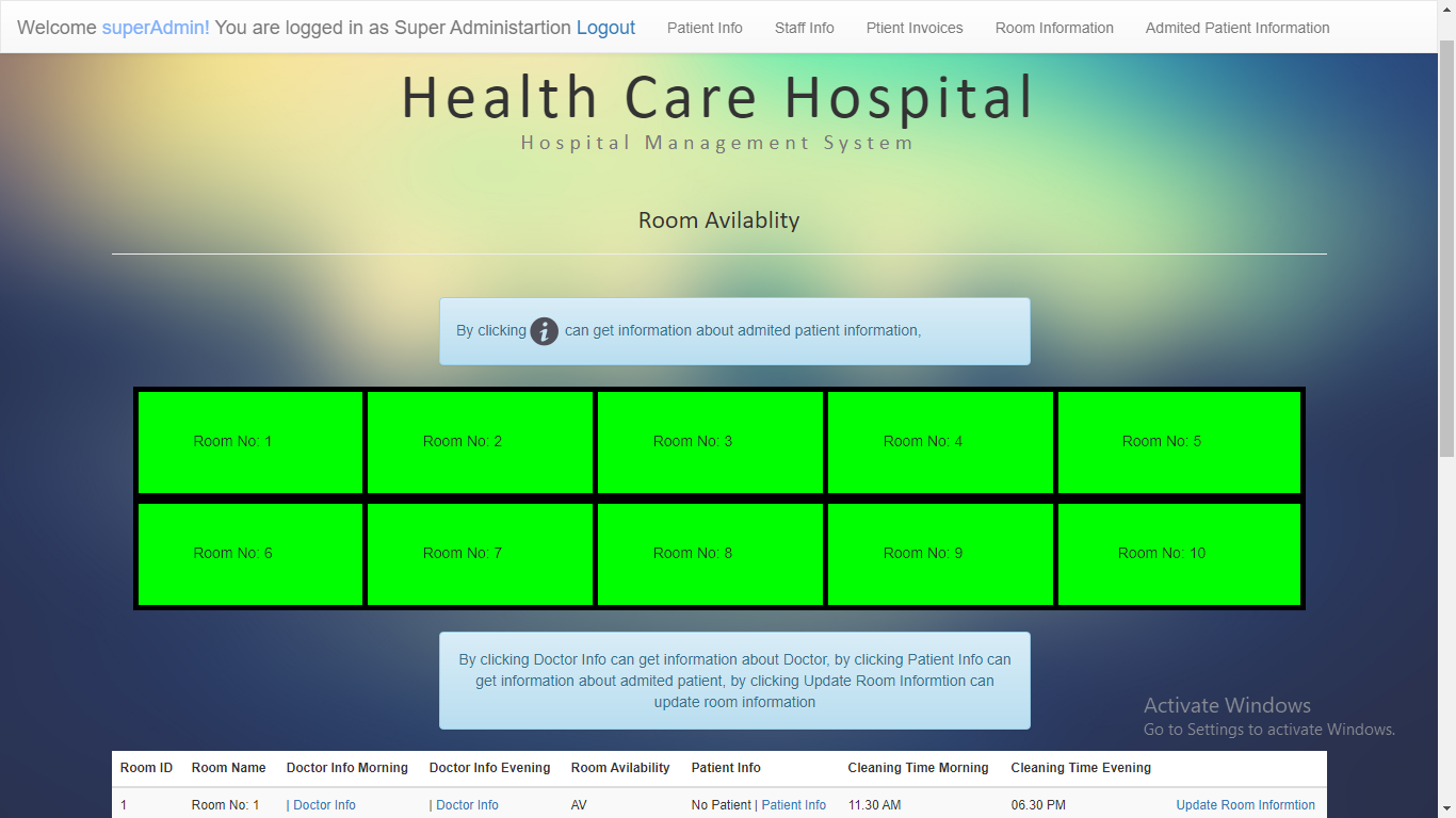 Health Care Hospital System in PHP MySQl with Source Code