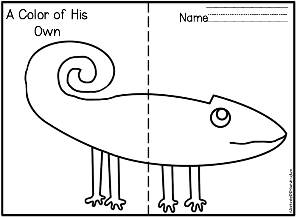 A COLOR OF HIS OWN BOOK CRAFT ~ Book Units by Lynn