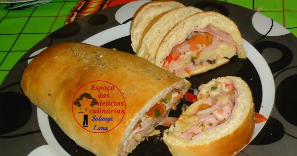 Pão recheado à minha moda - Espaço das delícias culinárias