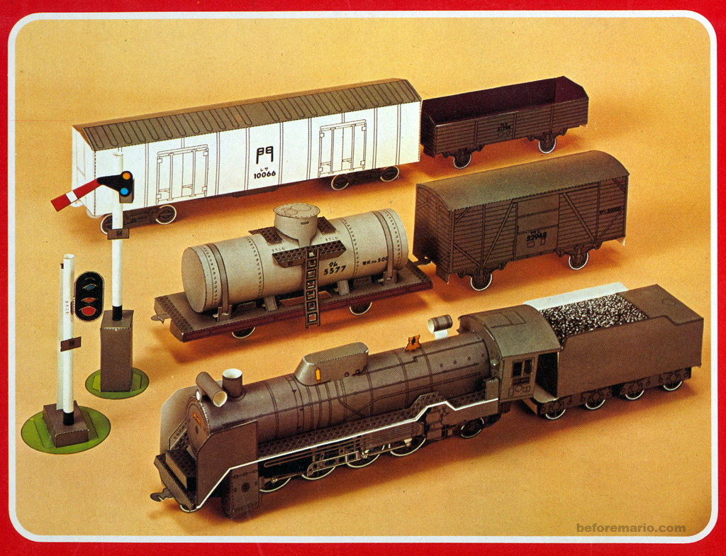 beforemario: Nintendo Paper Model series - Overview (ペーパーモデル シリーズ, 1974)