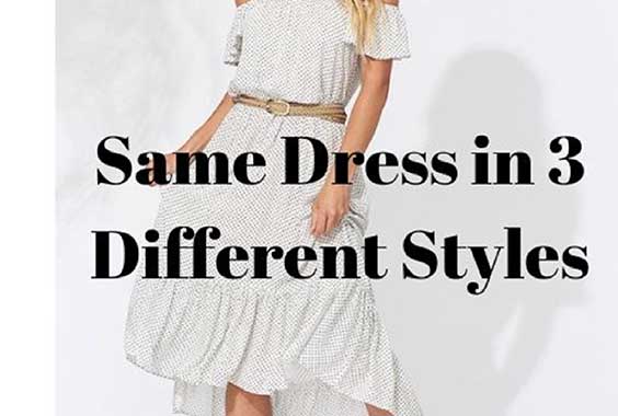 How to Wear the Same Dress in 3 Different Styles