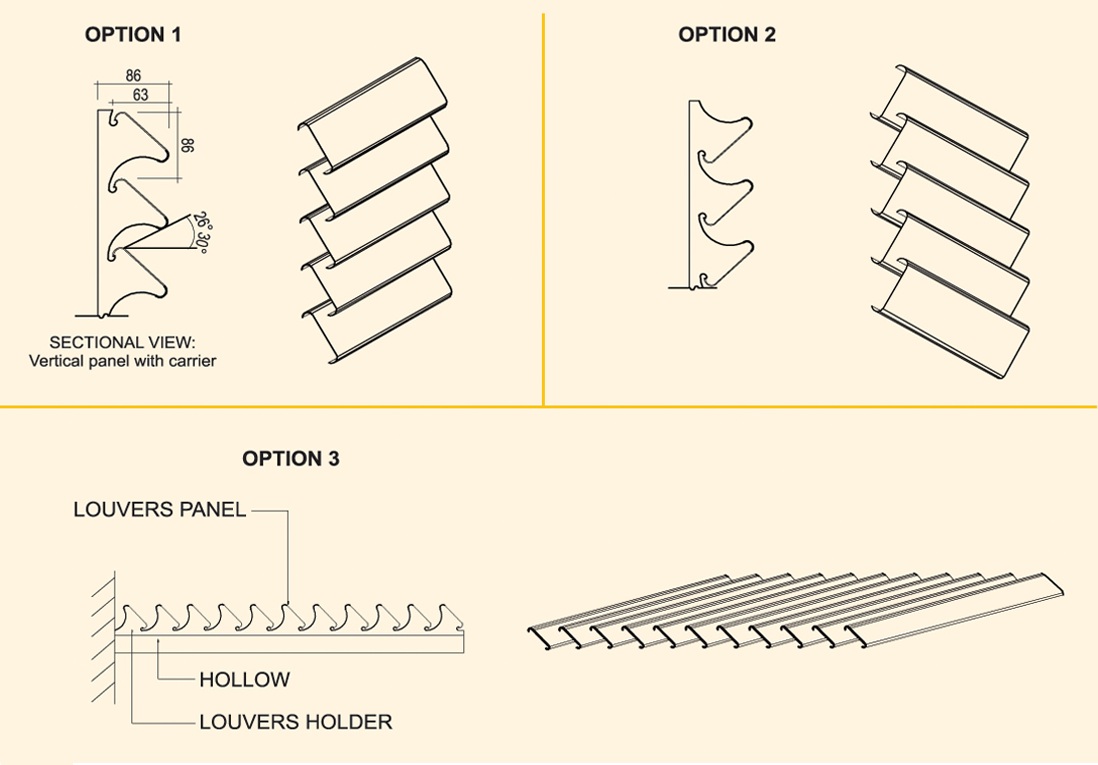 Space Products Sdn Bhd: Series 5 - Sun Louvers Model 545
