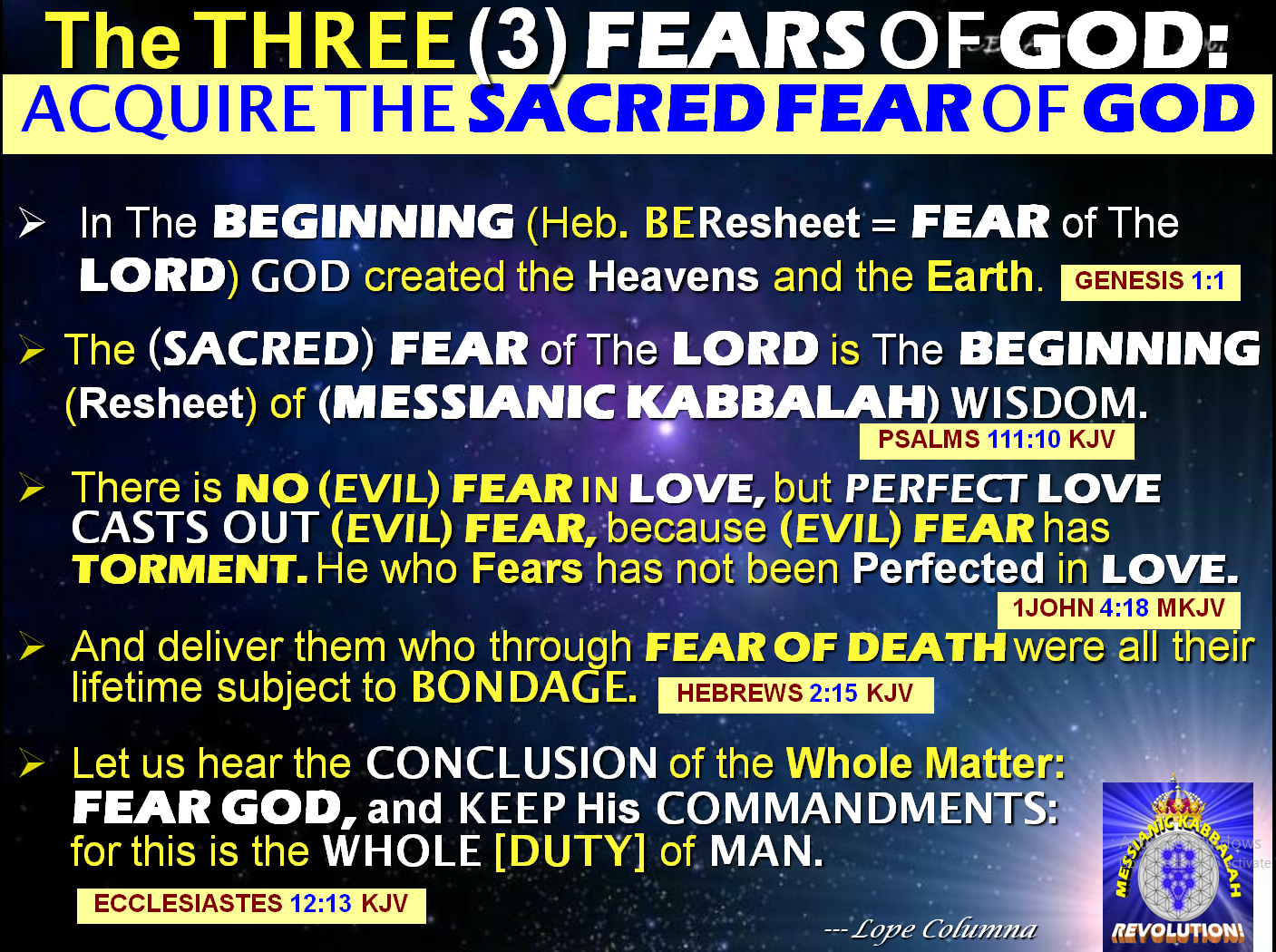 The MESSIANIC KABBALAH REVOLUTION!: KNOW & UNDERSTAND The THREE (3 ...