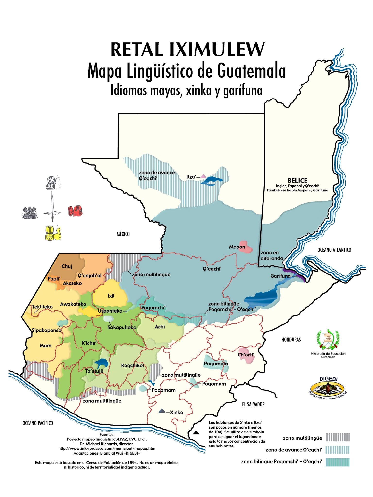 Mapa Linguistico de Guatemala - Wujkat