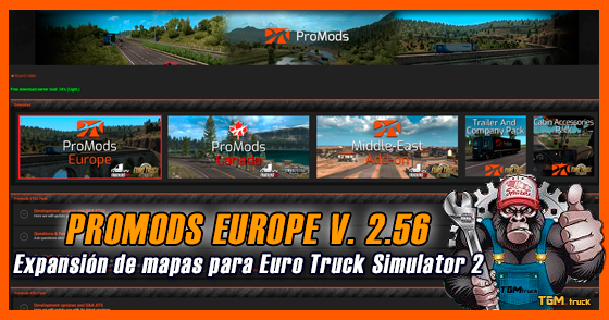 Promods Europa v2.56 para Euro Truck Simulator 2 v1.41 ~ TGM truck