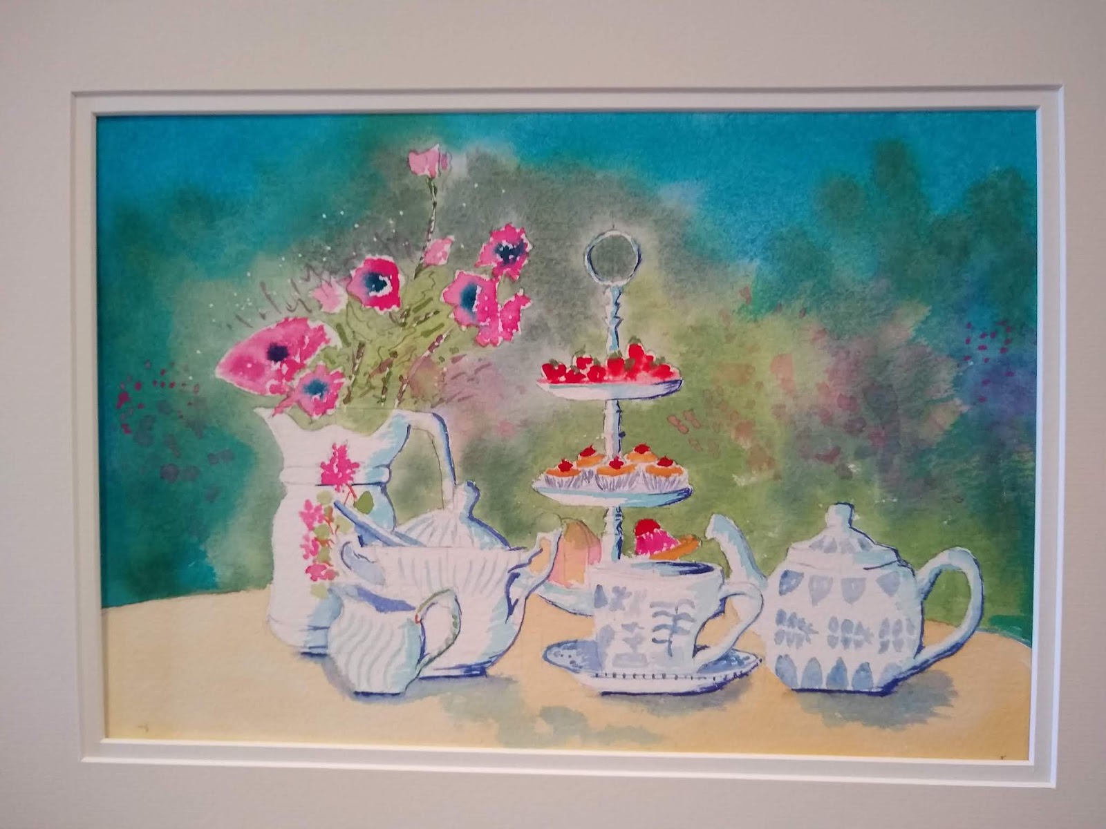 Treetops - One day classes in Newbury: Afternoon Tea Watercolour