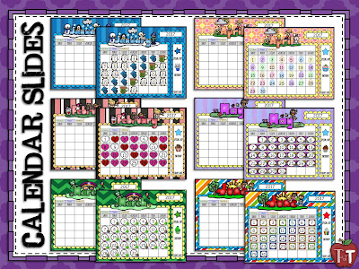 Teaching With Terhune: DIGITAL MORNING MEETING CALENDAR FOR THE SMARTBOARD