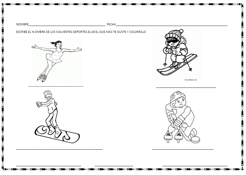 INFANTILBELEN: LOS DEPORTES EN LOS JUEGOS OLIMPICOS DE INVIERNO.JUEVES ...