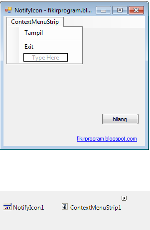 Mempercantik Program Dengan Fasilitas NotifyIcon Visual Basic .Net
