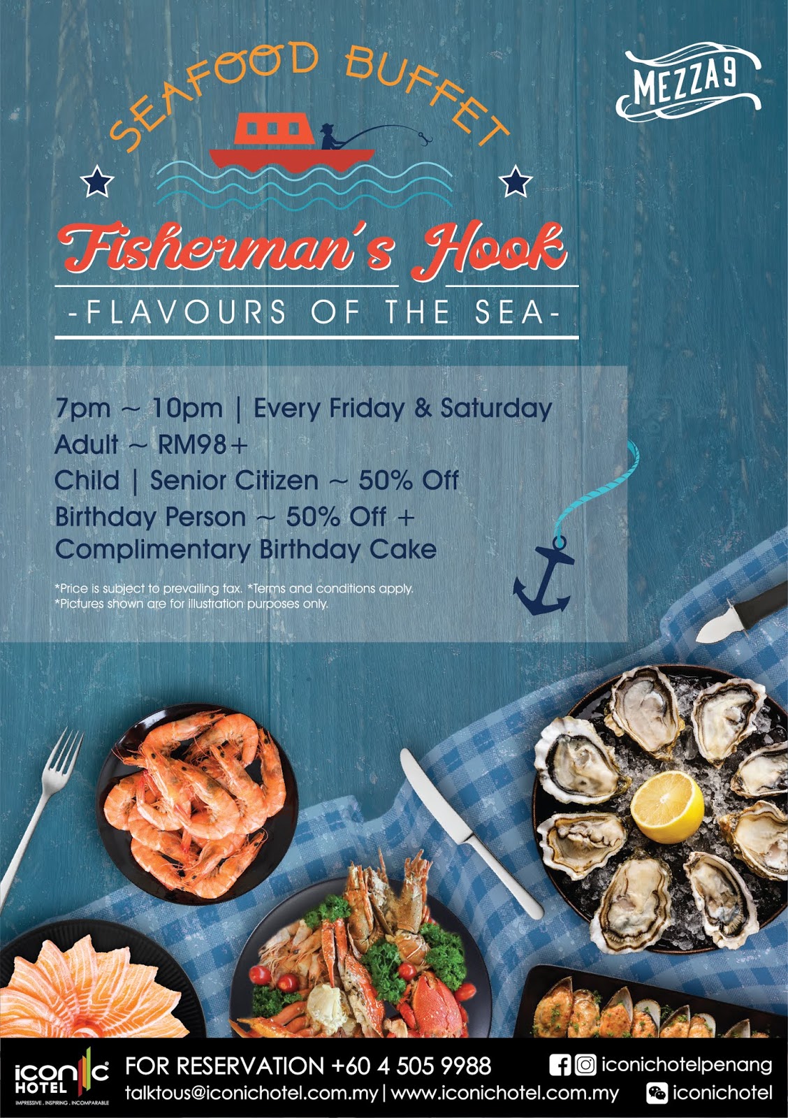 Iconic Hotel Fisherman's Hook Seafood Buffet Dinner - Crisp of Life
