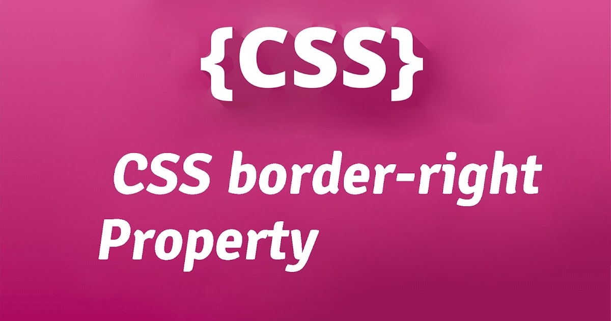 CSS border-right Property
