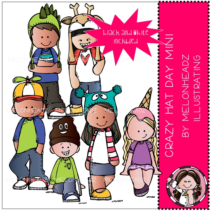 Crazy Hat day clip art - Mini