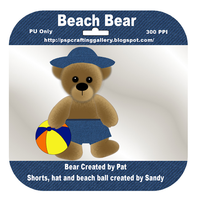 PSP CRAFTING GALLERY: BEACH BEAR