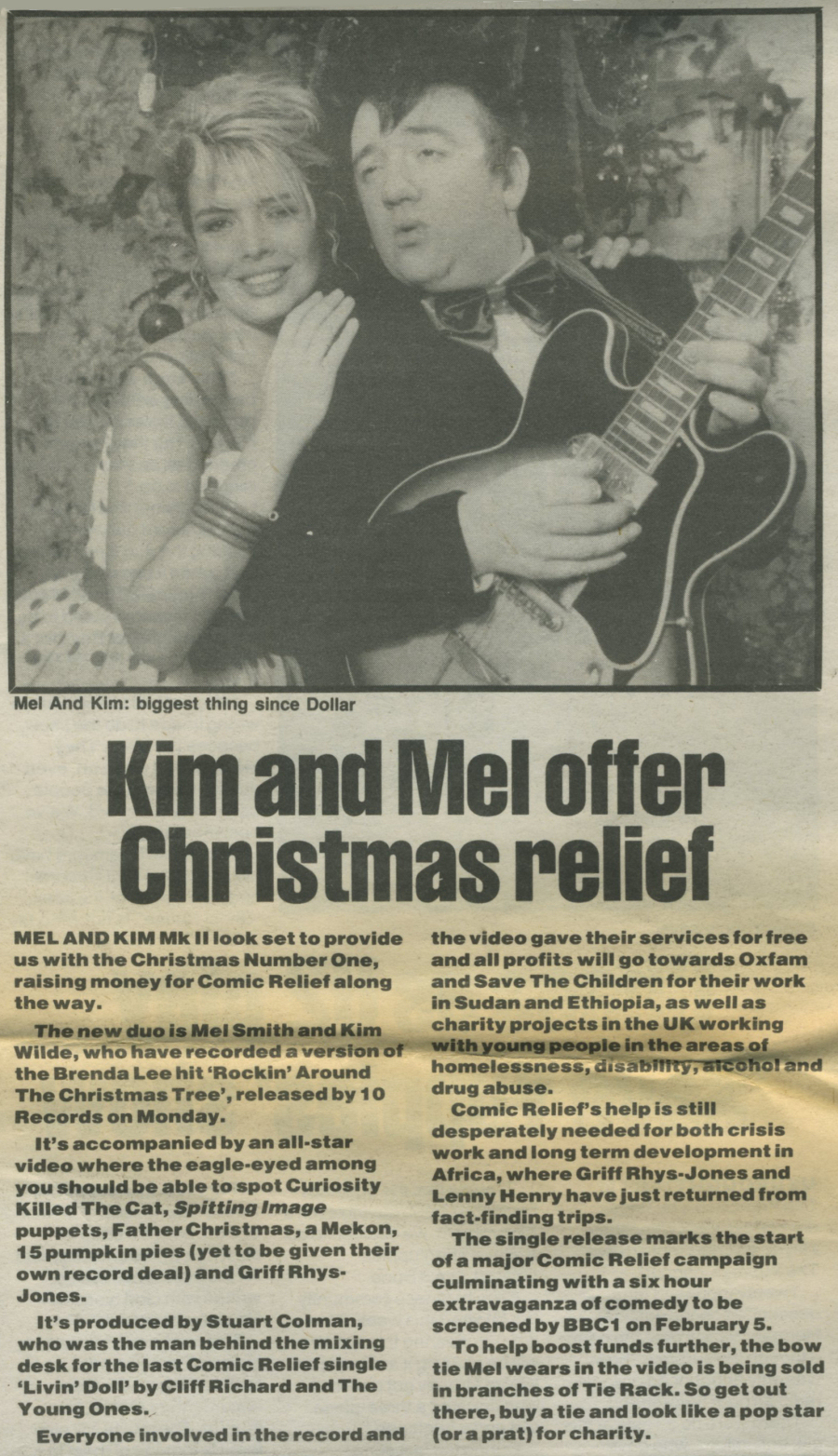 Top Of The Pop Culture 80s Kim Wilde And Mel Smith Rocking Around The
