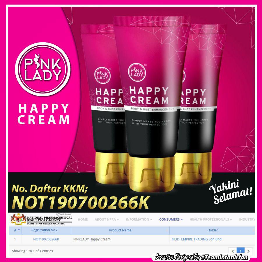 PinkLady Happy Cream | Membesar serta Memanjangkan Aset Lelaki