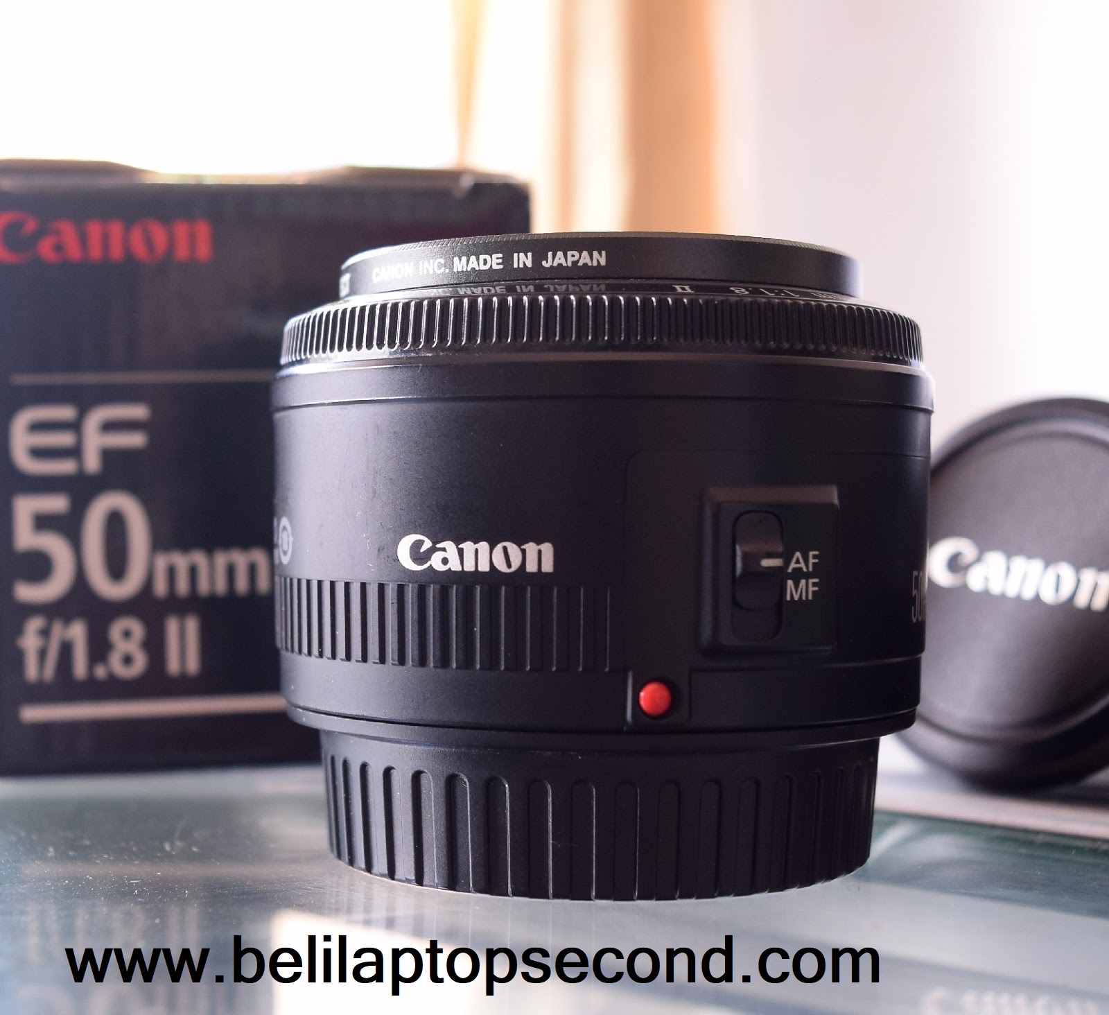 Jual Lensa FIX Canon 50mm f 1.8 II Fullset Bekas | Jual Beli Laptop ...