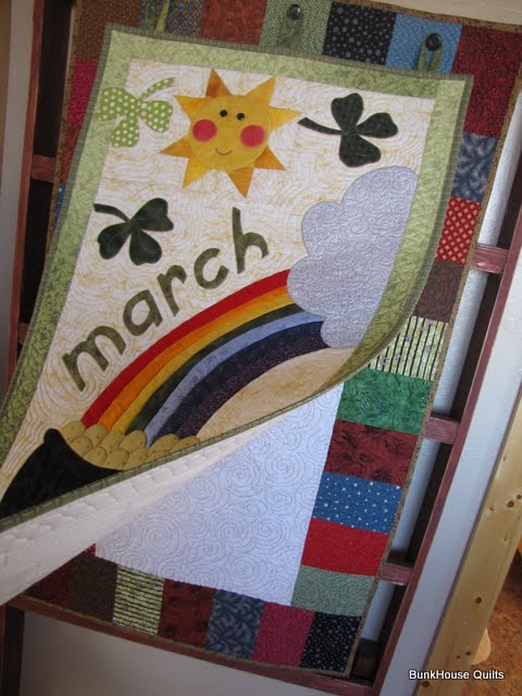 Quilting In The BunkHouse: March Wall Hanging