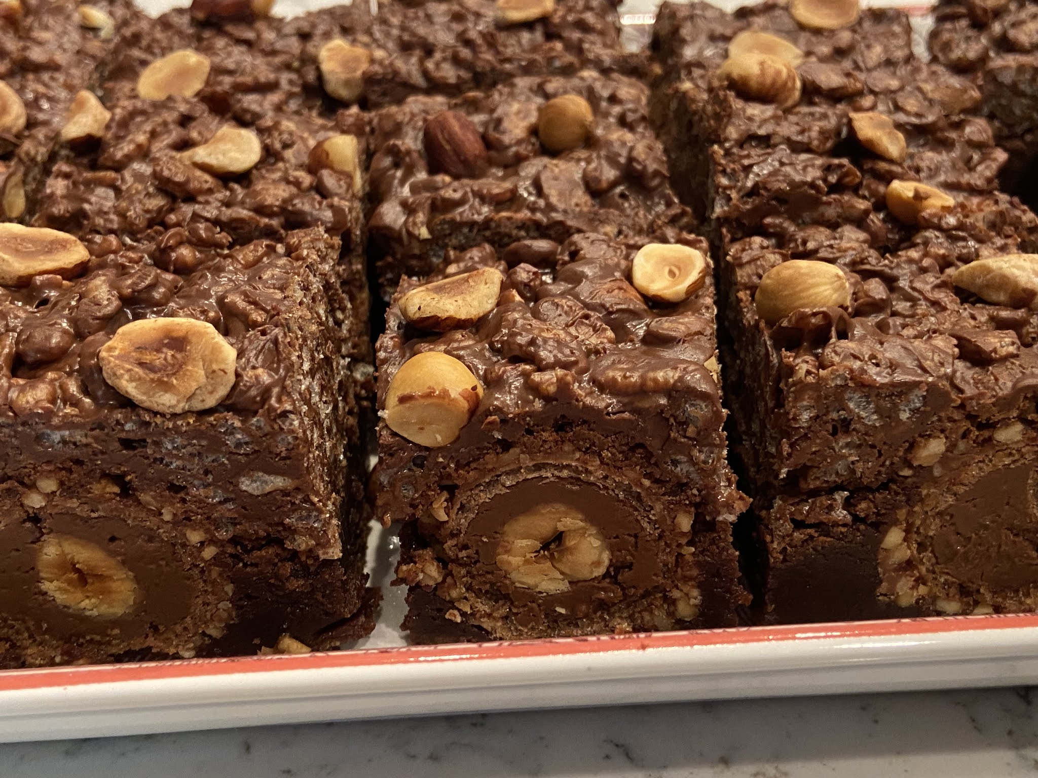 The Pastry Chef's Baking: Ferrero Rocher Nutella Crunch Brownies