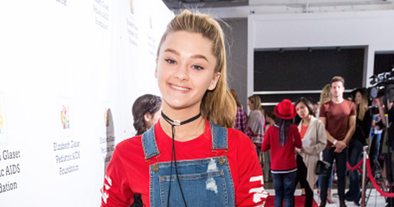 Lizzy Greene Wearing Wild Blue Denim Shortall | Fashion Blog by Apparel ...