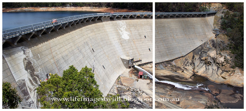 Life Images by Jill: Painting the Wellington Dam wall mural, Western ...