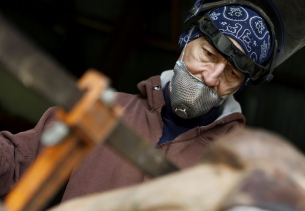 the dew drop inn: wings in motion: sculptor bryan tedrick