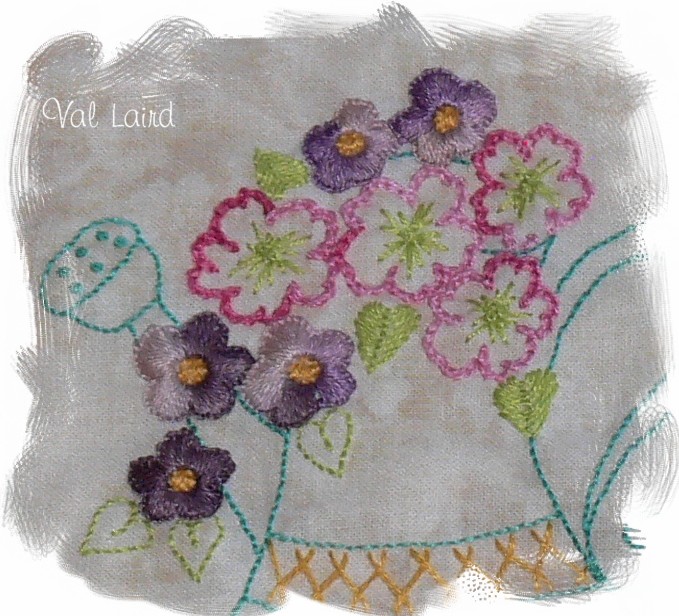 Val Laird Designs - Journey of a Stitcher: Free stitchery pattern for you