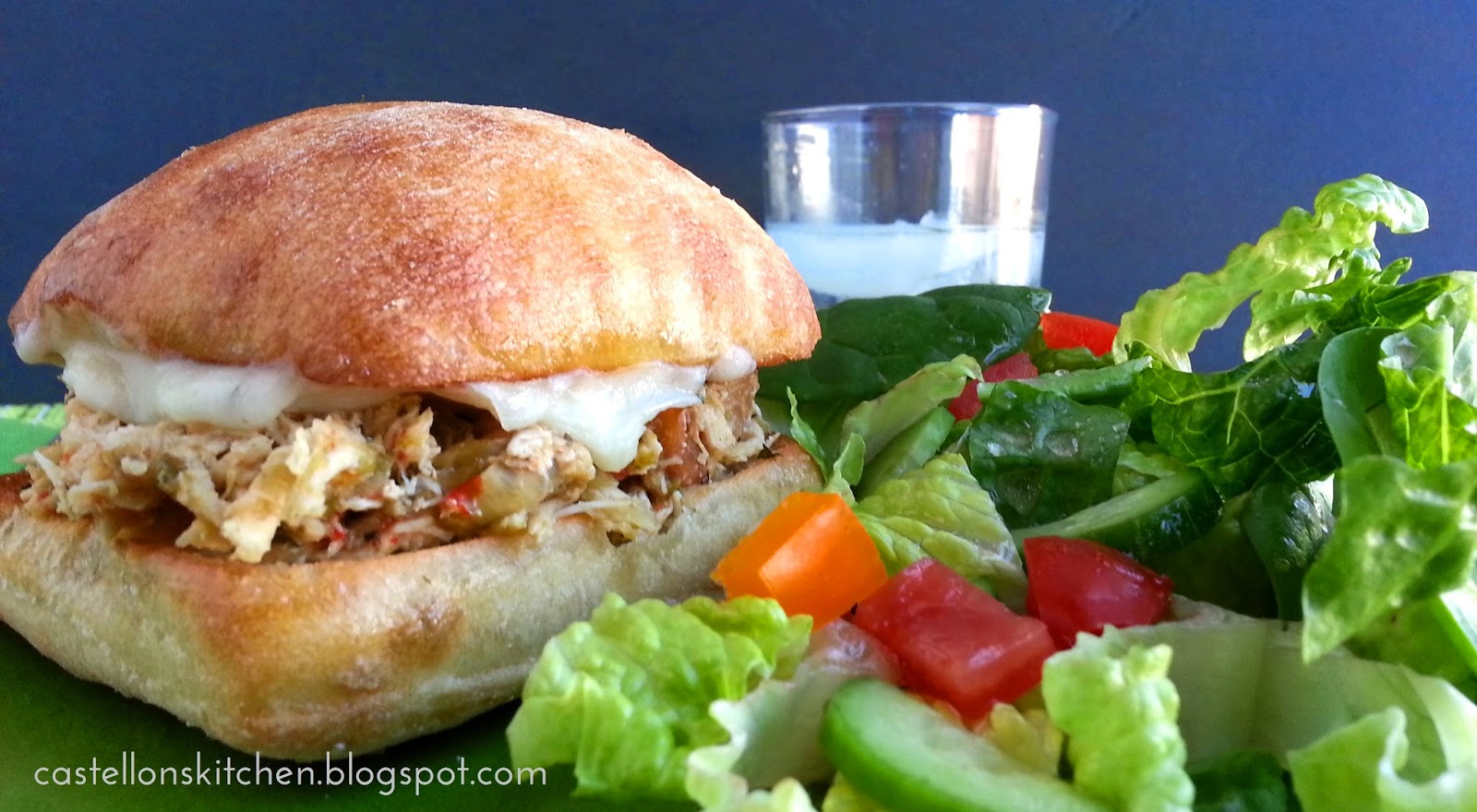 Castellon's Kitchen: Ciabatta Chicken Sandwiches with Peppers and Leeks